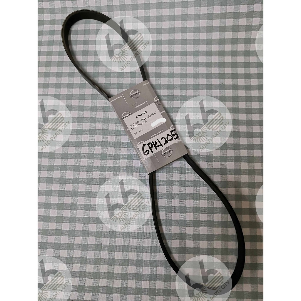 MITSUBOSHI ORIGINAL FAN BELT 6PK1205- NISSAN LIVINA 1.8,LATIO 1.8 ...