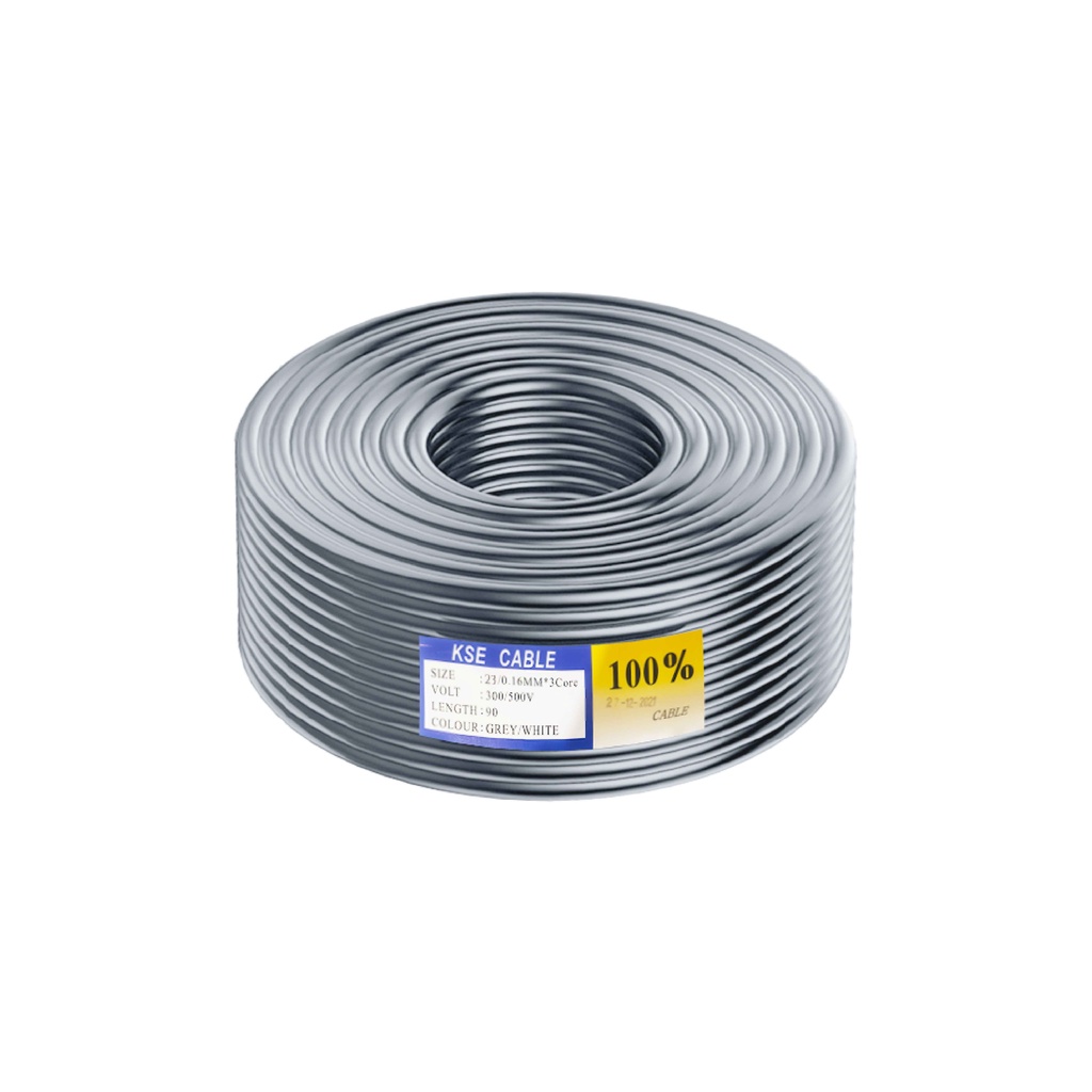 (Loose Cut) 3 Core Flexible Cable (23/0.16mm & 40/0.16mm) Flexible Wire ...