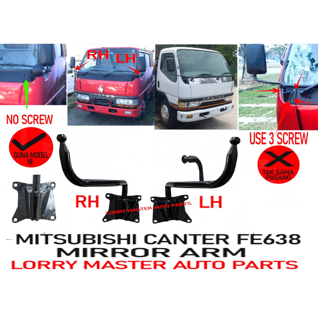 MITSUBISHI CANTER FE638 MIRROR ARM | Shopee Malaysia