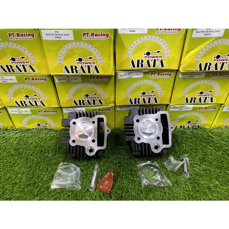 ARATA RACING BLOCK HONDA EX5 HIGH POWER 53mm 56mm Block Racing EX5 Lama ...