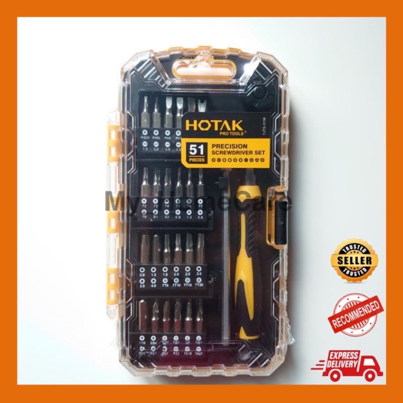 Hotak Precision Screwdriver Set / Hotak Pro Tools (51 Pcs) | Shopee ...