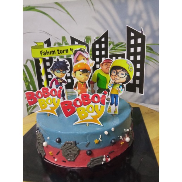 boboi topper cake harijadi birthday cake topper boboiboy | Shopee Malaysia