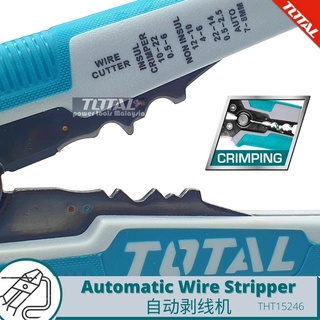 TOTAL 3 in 1 Automatic Wire Stripper, Cutting & Crimping Tool kit ...