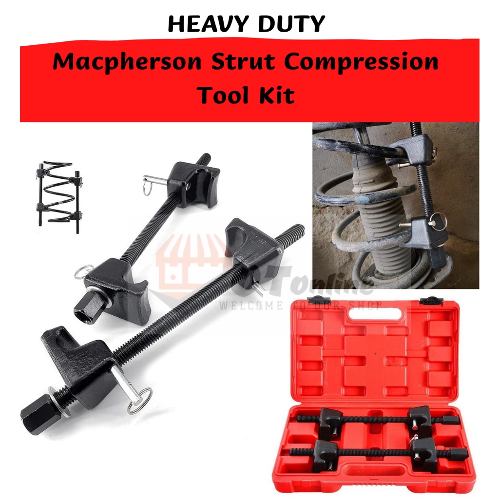 2pcs / 1 Pair Heavy Duty Macpherson Strut Coil Spring Compressor Clamp ...