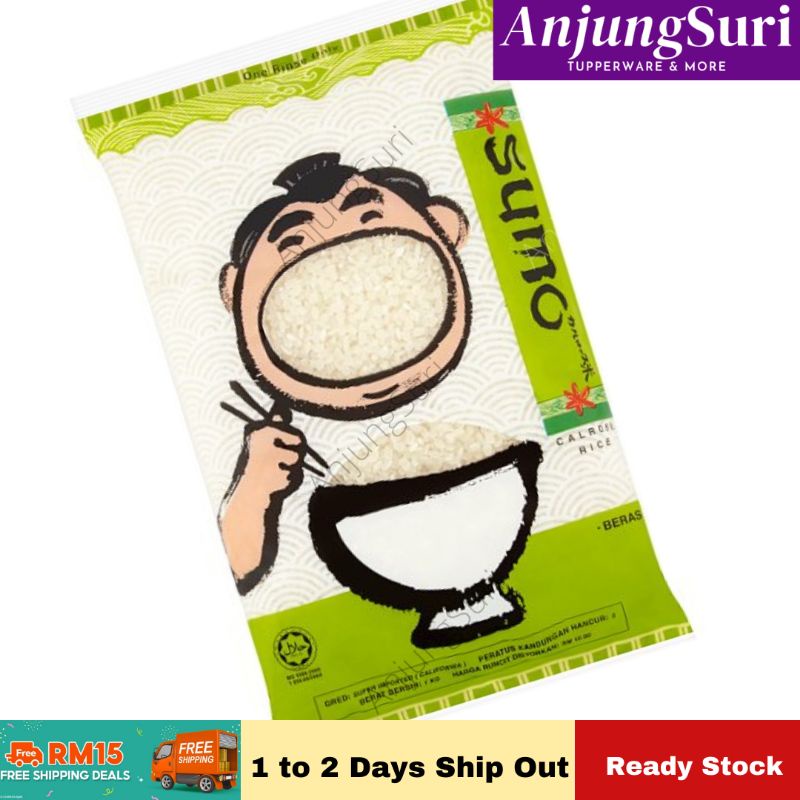 Beras Sushi Sumo Calrose Rice Sushi Rice (1kg) No Fat Low Calories ...