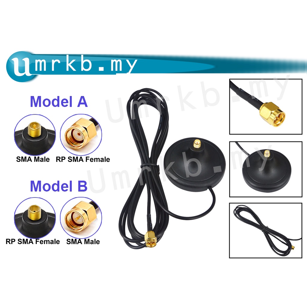 Router Antenna Mount Magnetic Base with Extension Cable SMA 3G 4G 5G ...