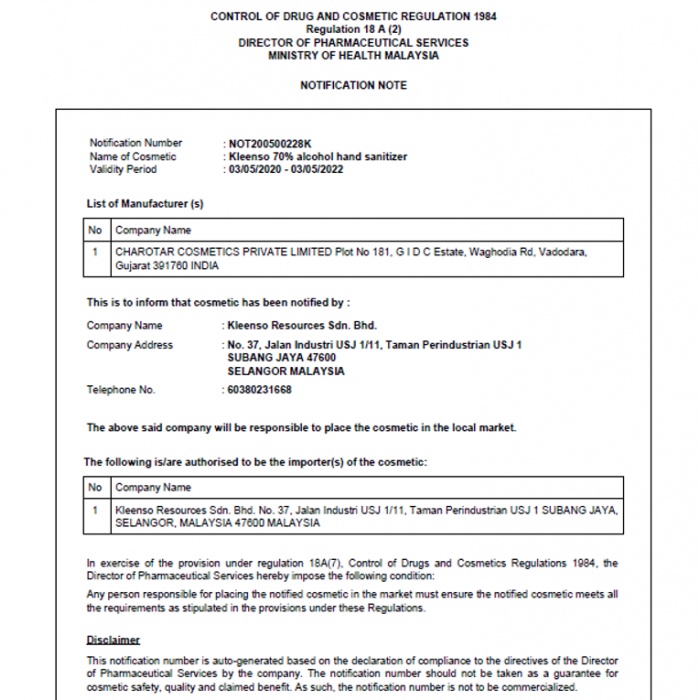 KLEENSO Hand Sanitizer Travel Pack (50ml) | Shopee Malaysia