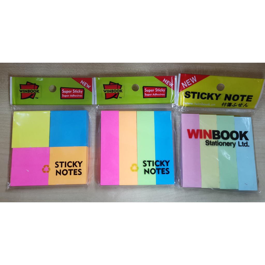 Sticky Note 4 Colours (Square and Rectangle) | Shopee Malaysia