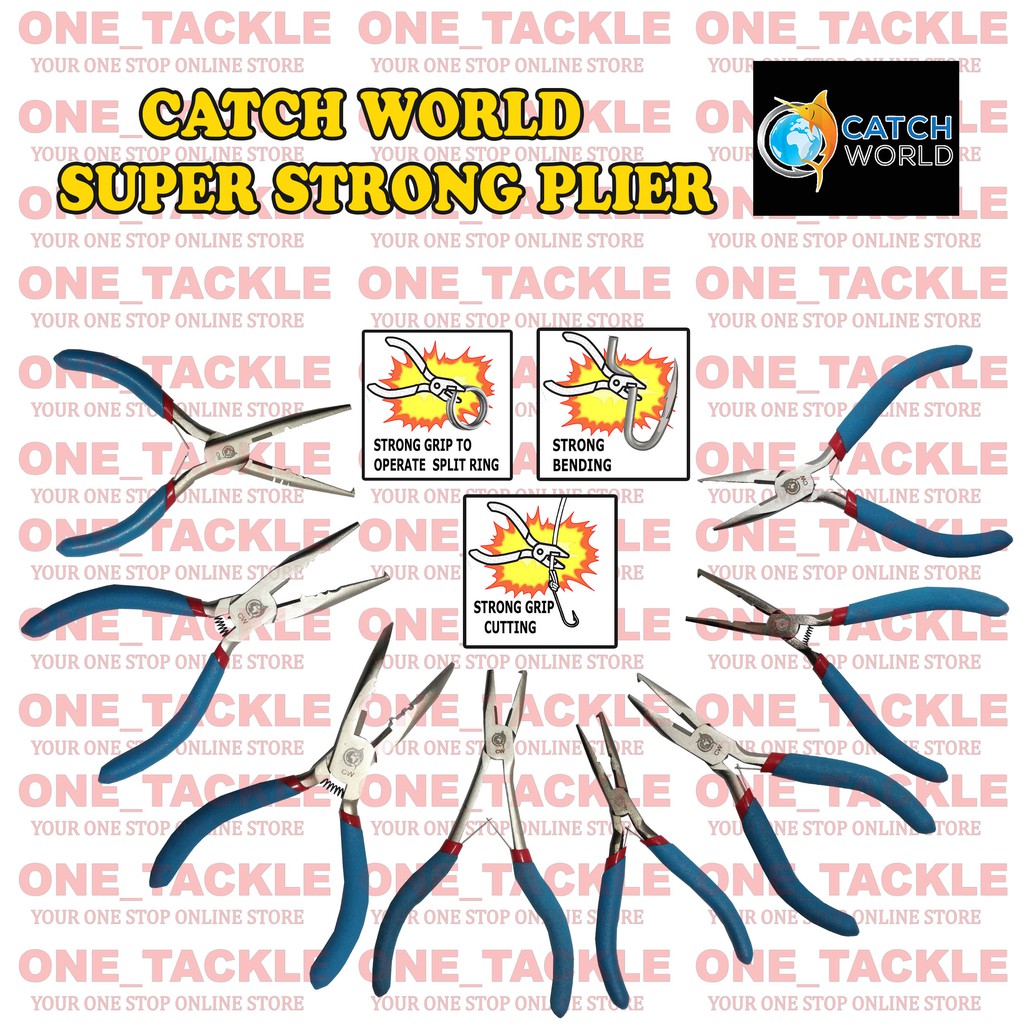 Catch World Super Strong Plier (1/3) | Shopee Malaysia