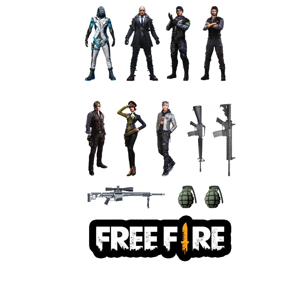 FREE FIRE TOPPER CAKE DECO | Shopee Malaysia