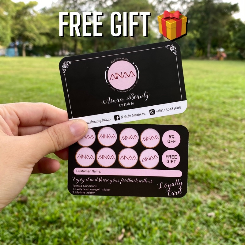 [FREE READYMADE DESIGN] CARD PRINTING CUSTOM LOYALTY REWARD BUSINESS ...