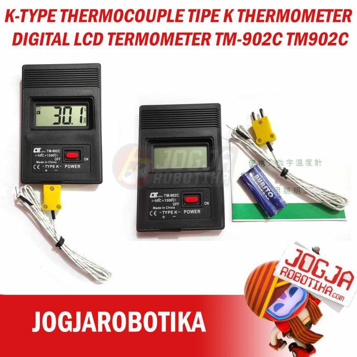 K-type THERMOCOUPLE TYPE K THERMOMETER DIGITAL LCD THERMOMETER TM-902C ...