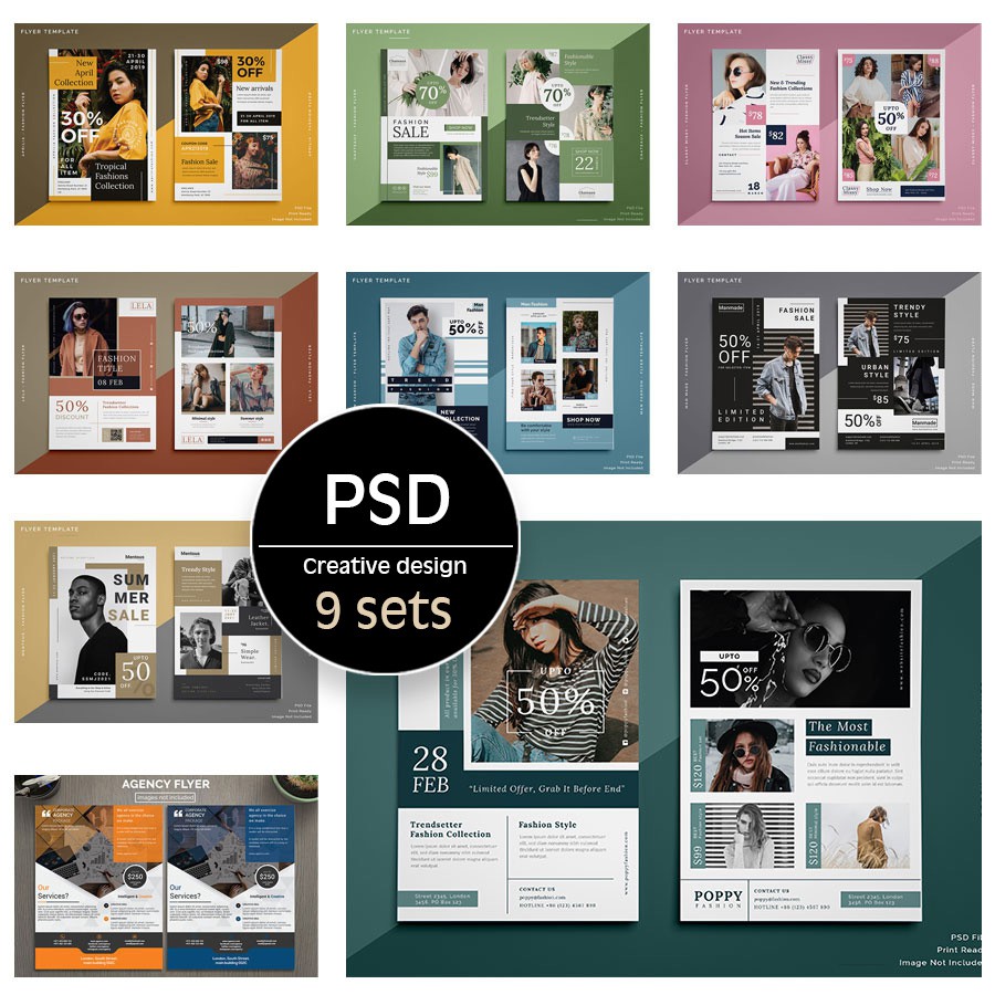 Graphic Design Template Bundle Pack / Promotion Banner / Brochure ...