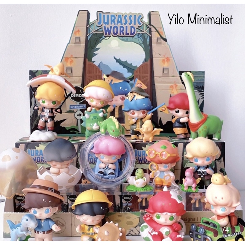 Dimoo Jurassic World 侏罗纪 Revealed Blind Box 盲盒确认款拆盒未拆袋 | Shopee Malaysia