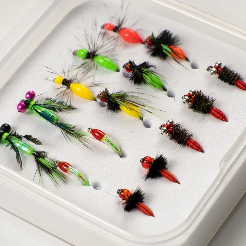 Fly Fishing Fishing Lure Set Insects Artificial Bait Different Style ...
