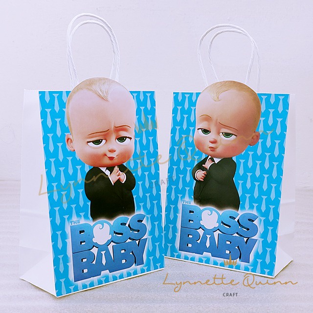 [READY STOCK] Baby Boss Paper Bag Door Gift Goodies Bag Candy Goods Bag ...