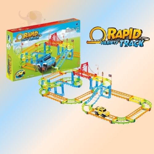 Rapid Variety Track Toys Kenderaan Pelbagai Landasan Kereta Api Kereta ...