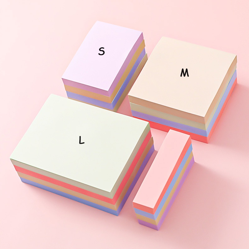 Morandi Colorful Solid Color Office Memo Sticker Student Classroom Memo ...