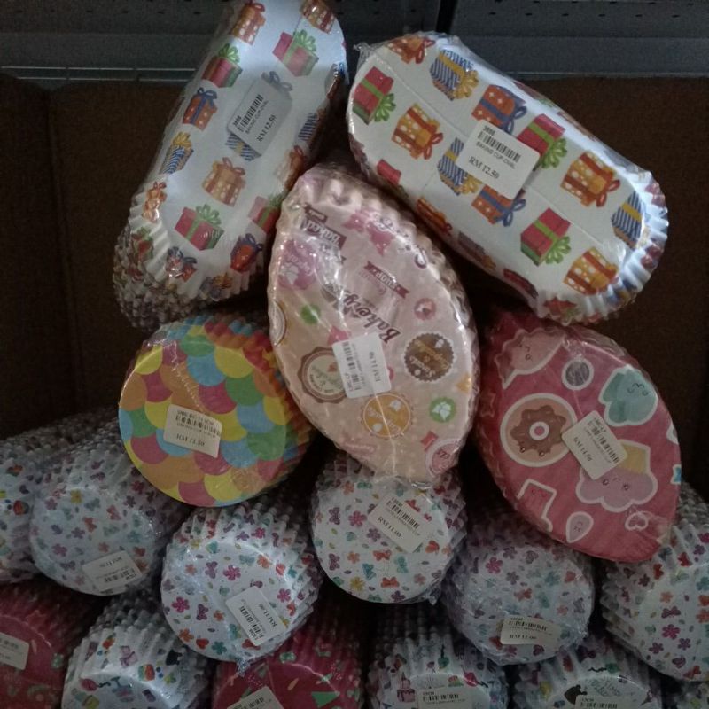 Oval Leaf 13cm 14cm 14.5cm Bread Coated Baking Cup 200+-pcs Roti Cup ...