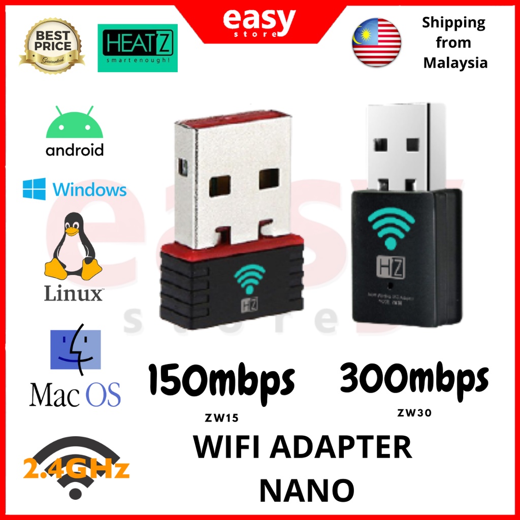300Mbps USB WIFI DONGLE ADAPTER DUAL BAND USB WIRELESS NETWORK FOR PC ...