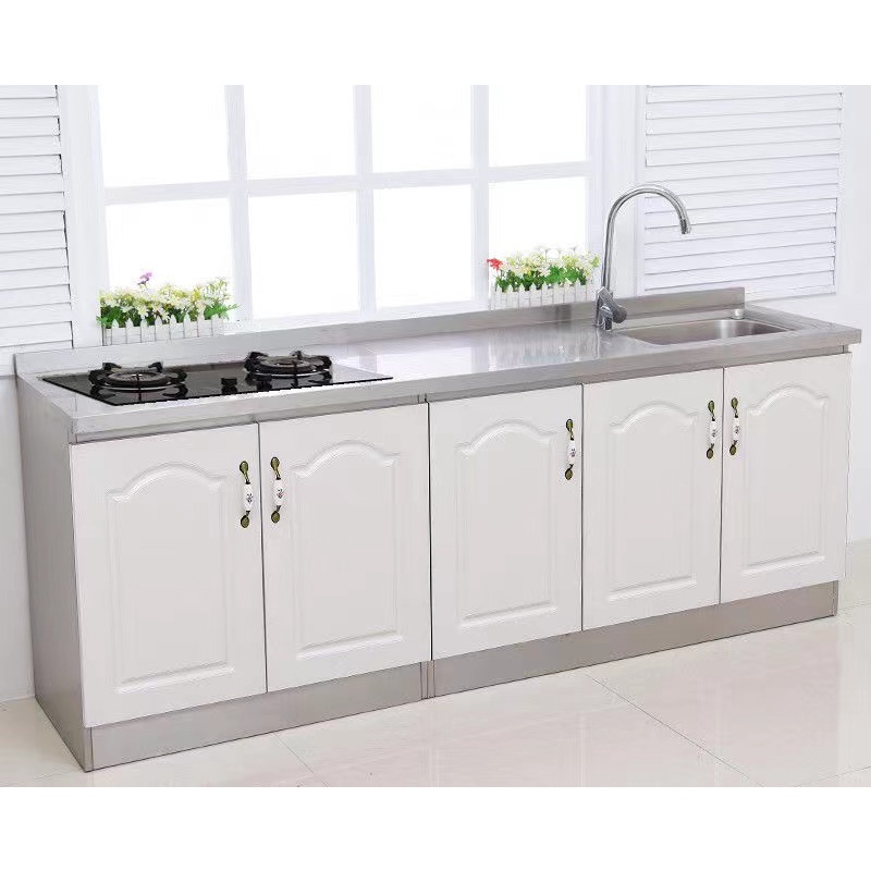 European simple cabinet stove cabinet assembly economic stainless steel ...
