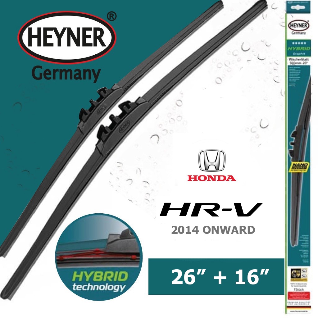 Heyner Hybrid Wiper Blade Honda HRV 26+16 Wiper Blade | Shopee Malaysia