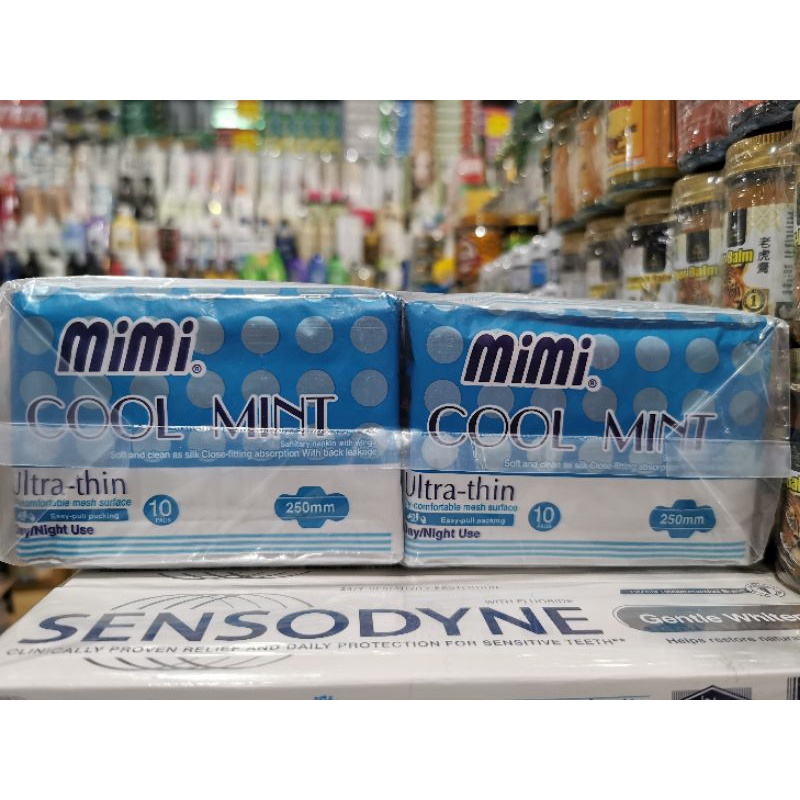 Combo 12 BACKS of Mimi Cool Mint Sanitary Napkins with Wings Cambodia | Shopee Malaysia
