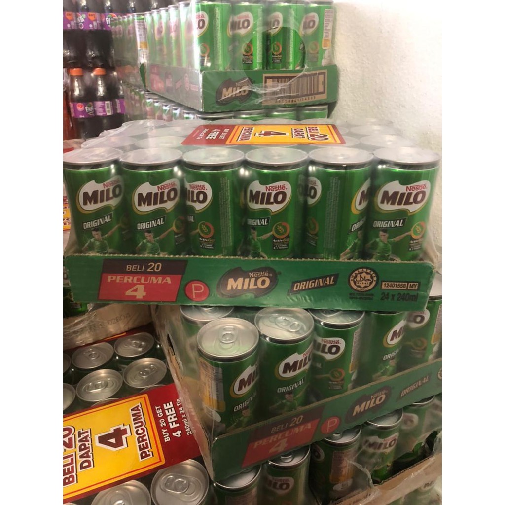 Milo Original (240ml x 24 Cans)(1oder maximum 2 Ctn) | Shopee Malaysia