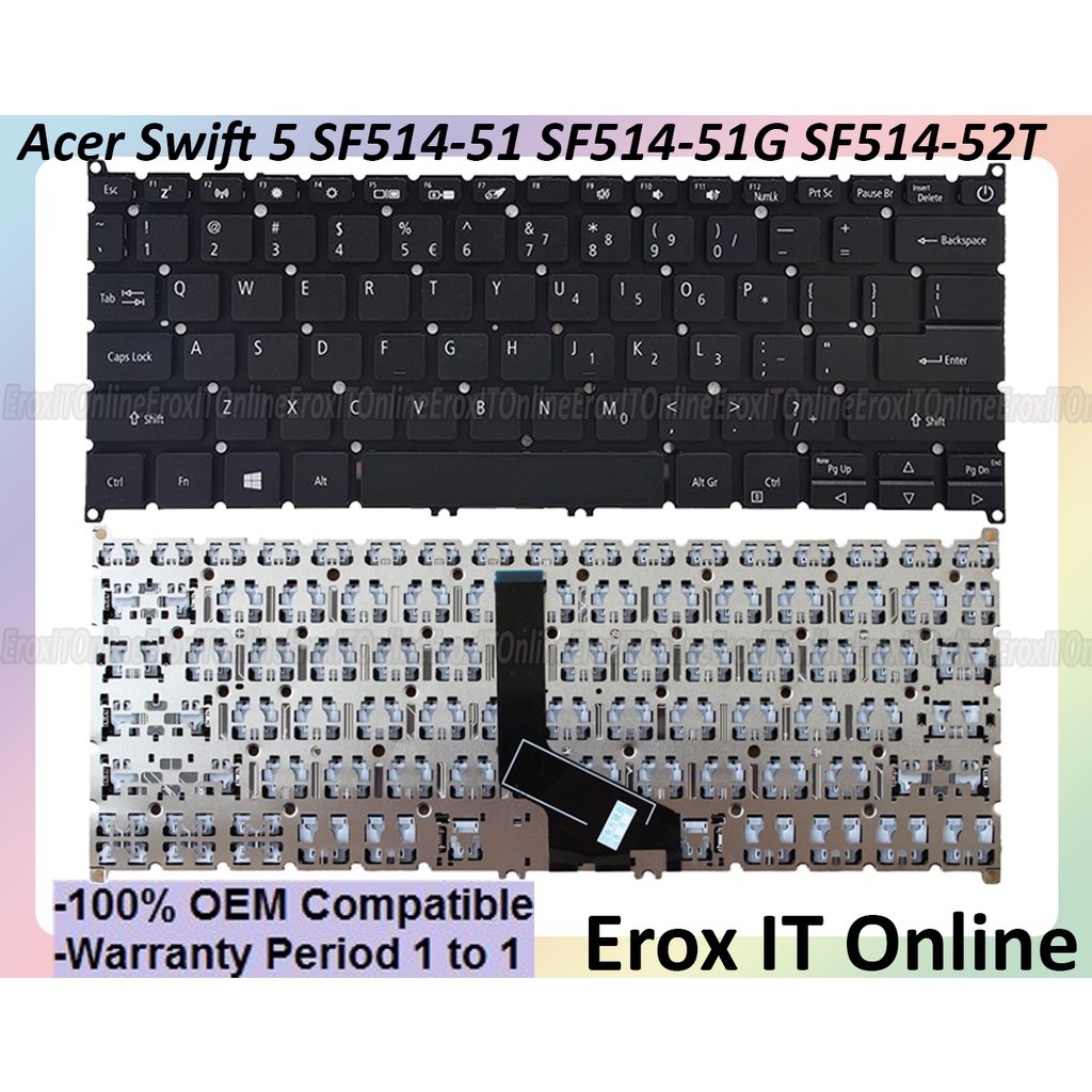 Acer Swift 5 SF514-51 52 SF514-51G SF514-52T-590U SV3P-A70BWL a72bwl ...