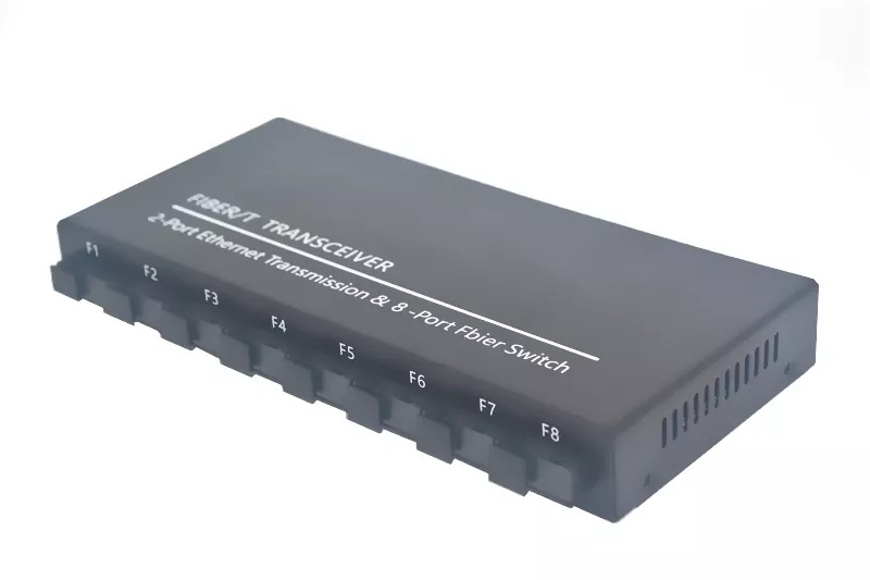 Fiber Optical switch 8 SC 2 1000M RJ45 Industrial Grade Gigabit ...