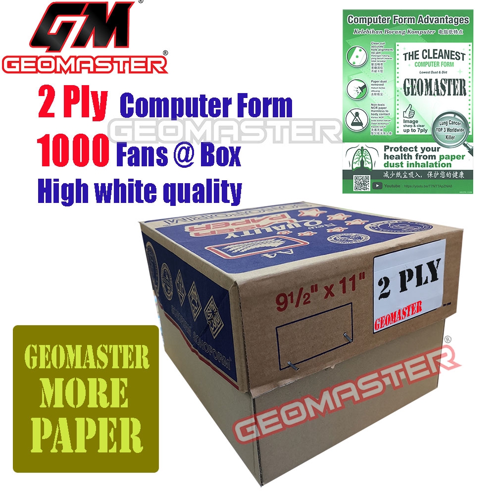 2Ply Computer Paper 2Ply (1000Fans) 2Ply Computer Form - Invoice Paper ...