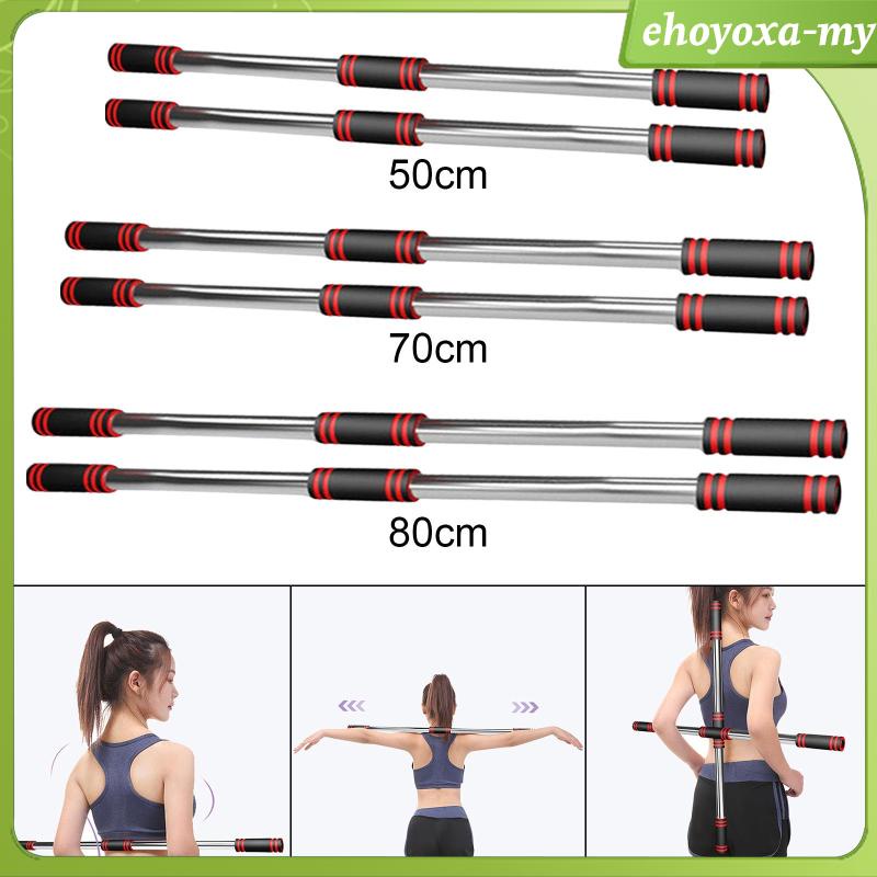 [EhoyoxaMY] 2Pieces Stick Pole Stretching Stick Body Corrector Mobility ...