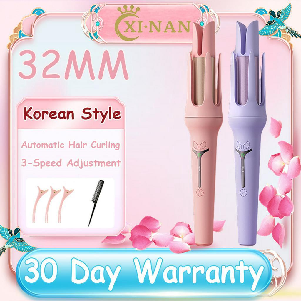 XI NAN Automatic Curling Iron 32 mm Big Roll Anion Ceramic Hair Curler ...