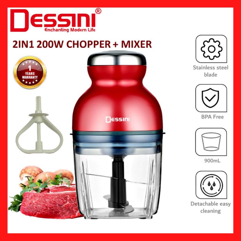 HIGH QUALITY DESSINI Food Chopper Baby Blender Meat Chopper Food ...