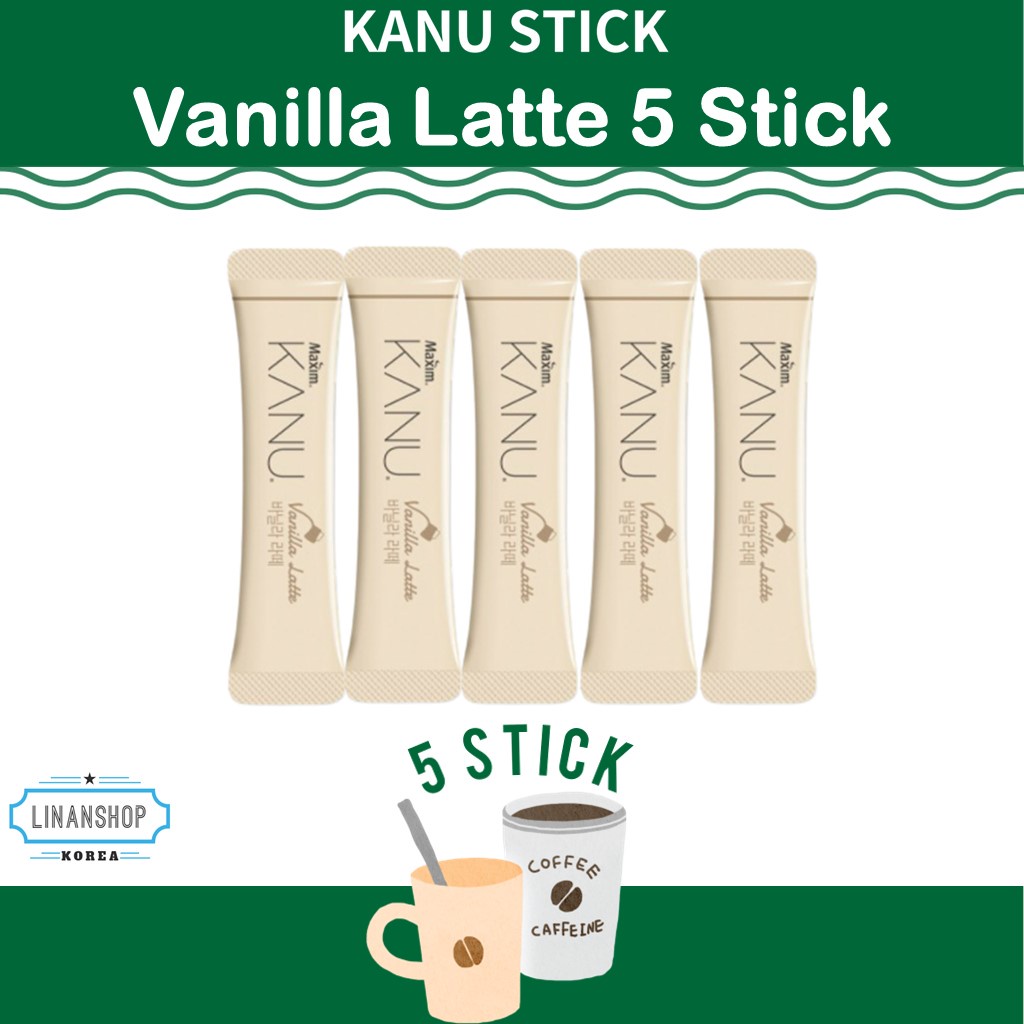 [KOREA] KANU 5 sitcks /Maxim Kanu instant stick coffee / Latte / Double ...