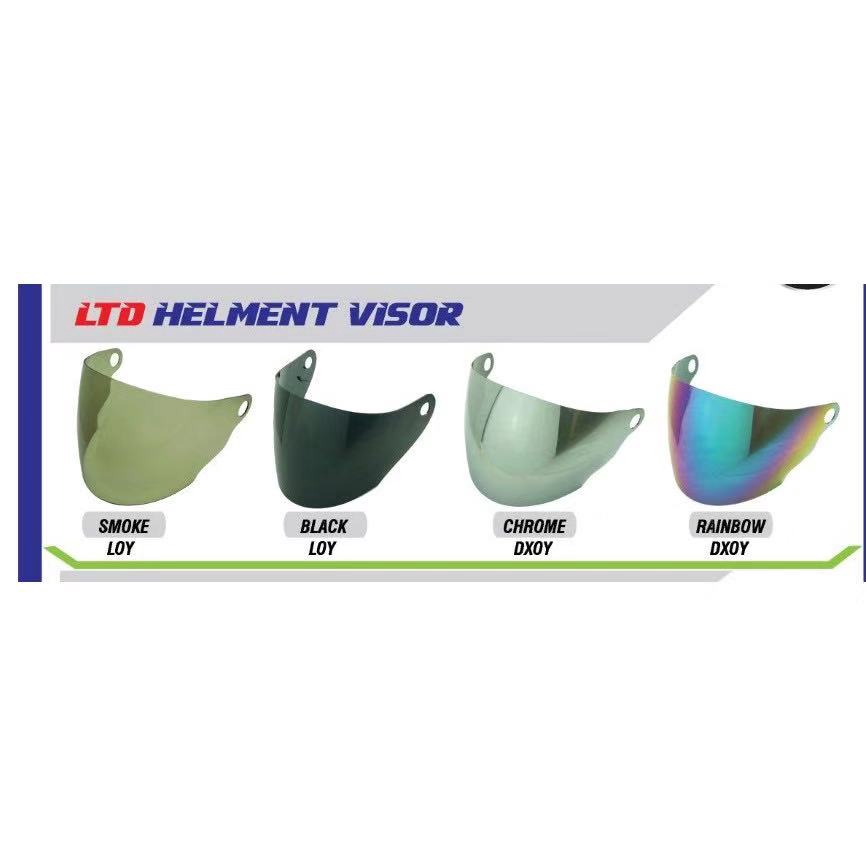 VISOR HELMET LTD / SWAN / XDOT / V SHAPED ALL COLOUR [ LTD ] | Shopee ...