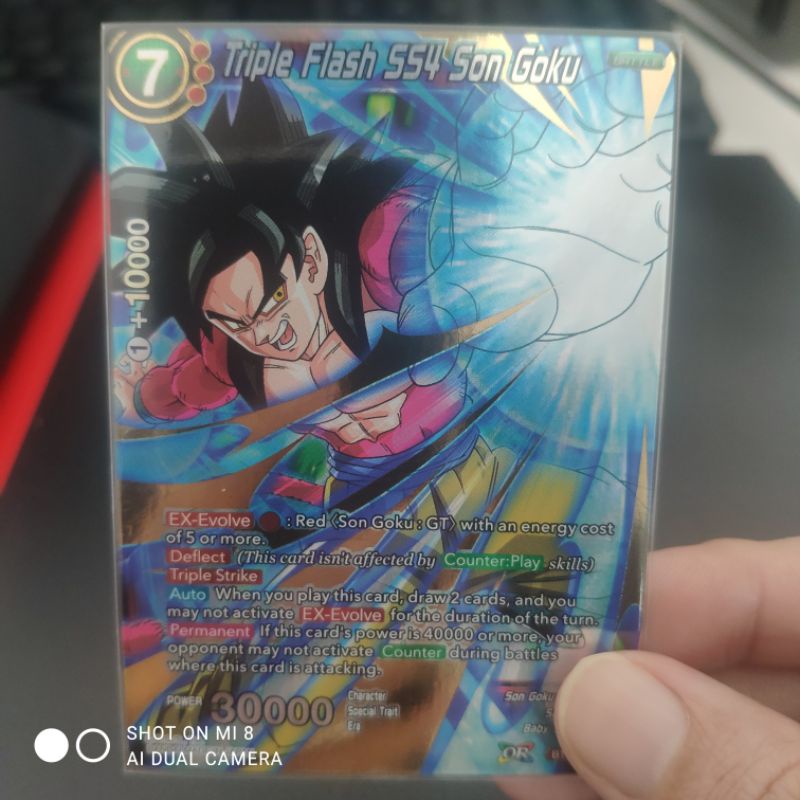 Dragon Ball Super CCG TCG I BT4-003 SR Triple Flash SS4 Son Goku (foil) | Shopee Malaysia