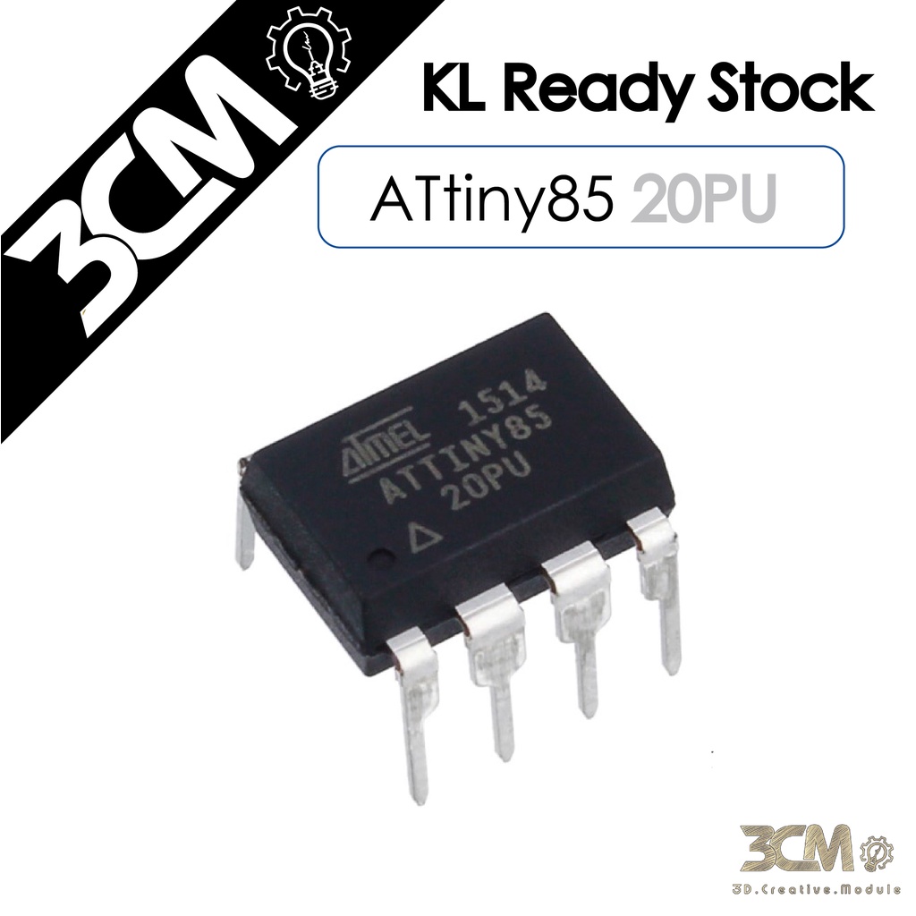 🔥[READY STOCK] ATTINY85 Microcontroller Atmel ATTINY 85 DIP 8 Pin ...