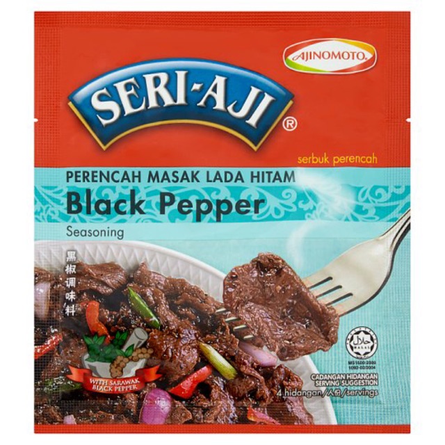 Seri-Aji Black Pepper Seasoning 38g | Shopee Malaysia
