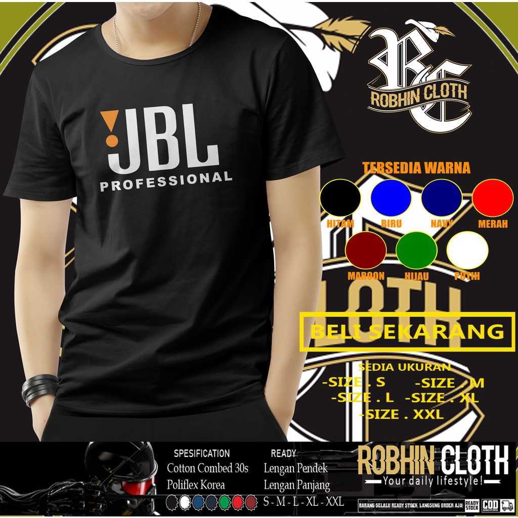 Jbl Professional Audio T-shirt with Music Shirt Logo | Shopee Malaysia