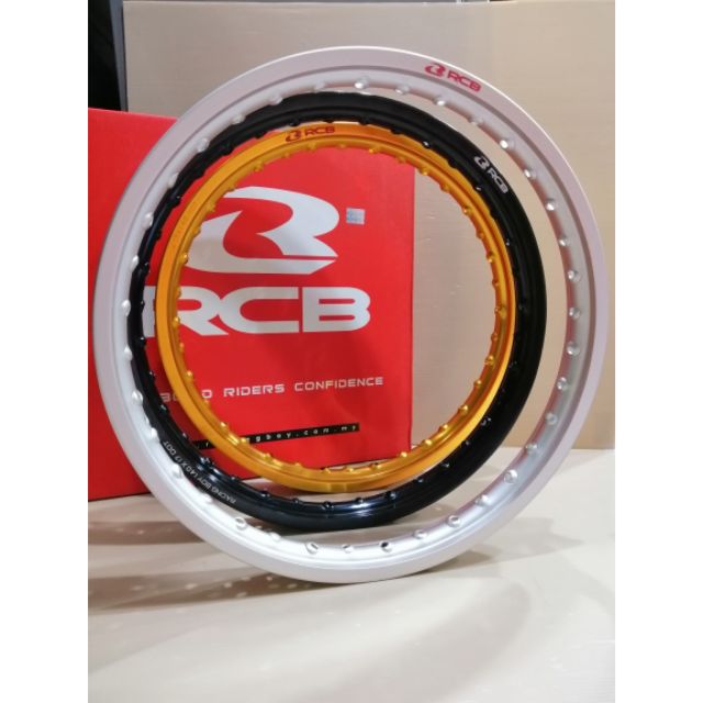 [1PCS] RACING BOY RB ALLOY RIM (36H) 140X17 GOLD / BLACK / SILVER 100% ...