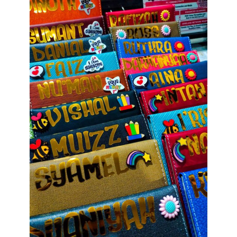 Buku Nota Berhias Bernama | Shopee Malaysia