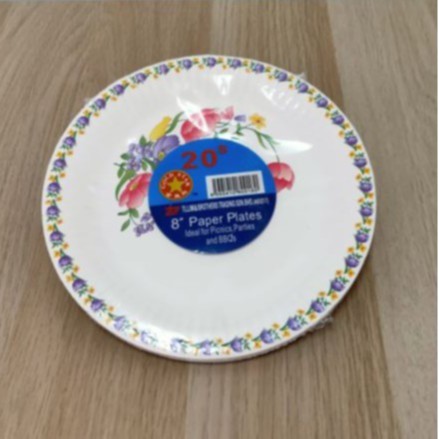 20pcs Disposable Paper Plate/Party Paper Plate/Pinggan Kertas Pakai ...