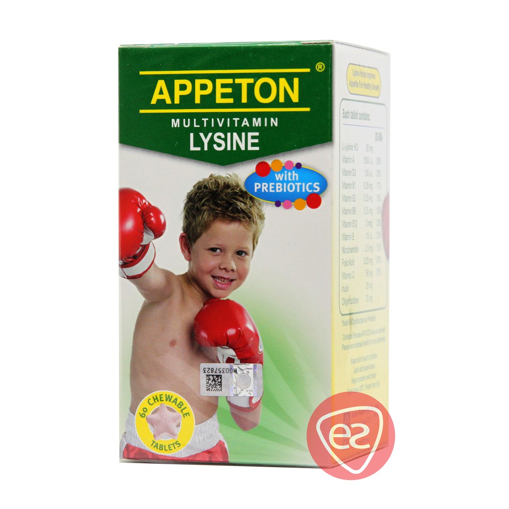 Appeton Multivitamin Lysine With Prebiotics Chewable Tablet 60s ...