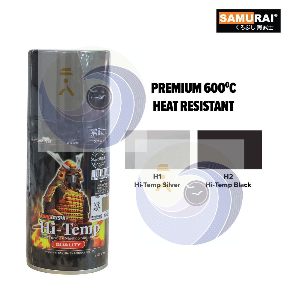 [ 1 UNIT ] Samurai Hi-Temp Tahan Panas High Temperature H1 Silver / H2 ...