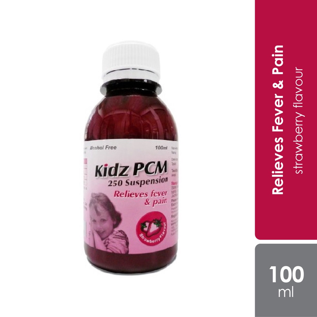 Kidz Pcm 250 Suspension Strawberry 100ml | Shopee Malaysia