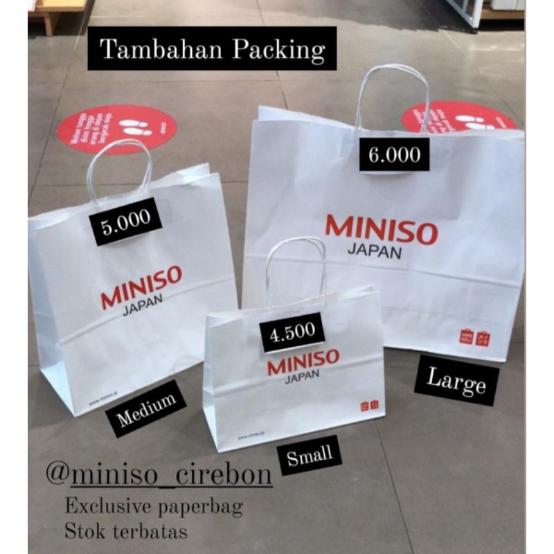Miniso Exclusive Paper Bag | Shopee Malaysia