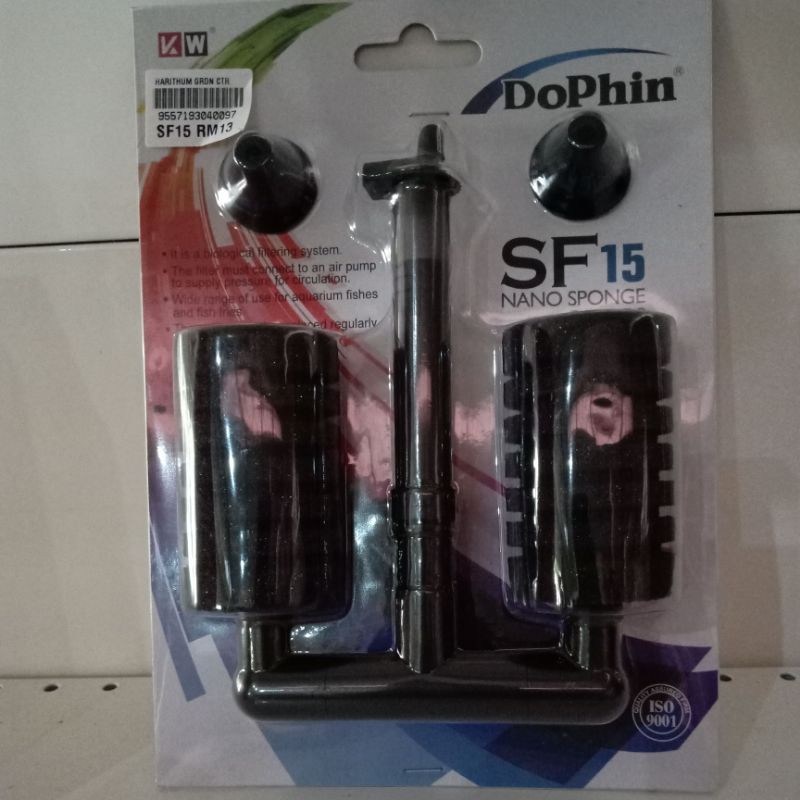 Dophin SF15 filter nano sponge penapis air akuarium terutama utk ank ...