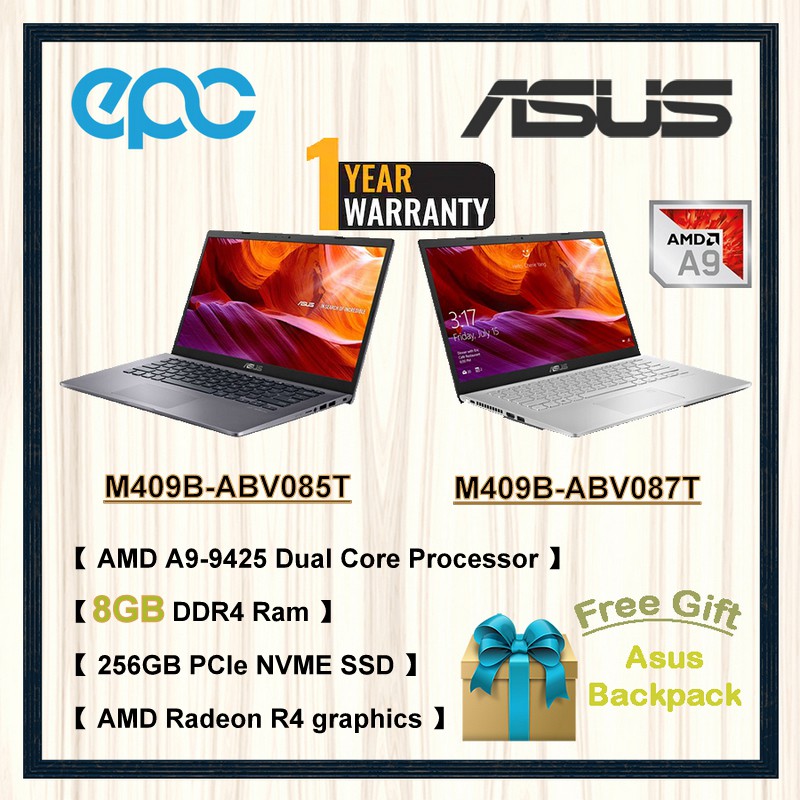 Asus M409B-ABV085T , M409B-ABV087T / A9-9425 Processor / 8GB Ram ...