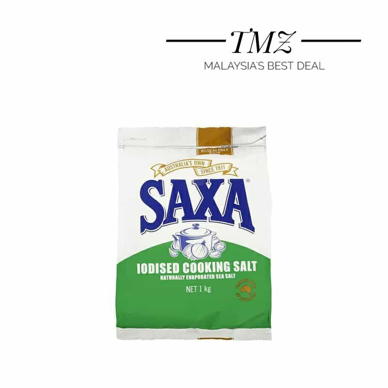 SAXA Iodised Cooking Salt 1Kg (Extra Protective Packaging) | Shopee ...